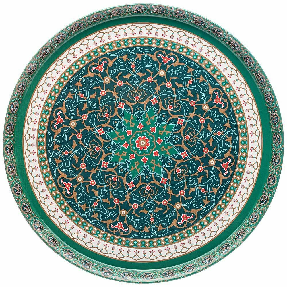 Поднос сервировочный agness сура 33*2,1 см KSG-898-036