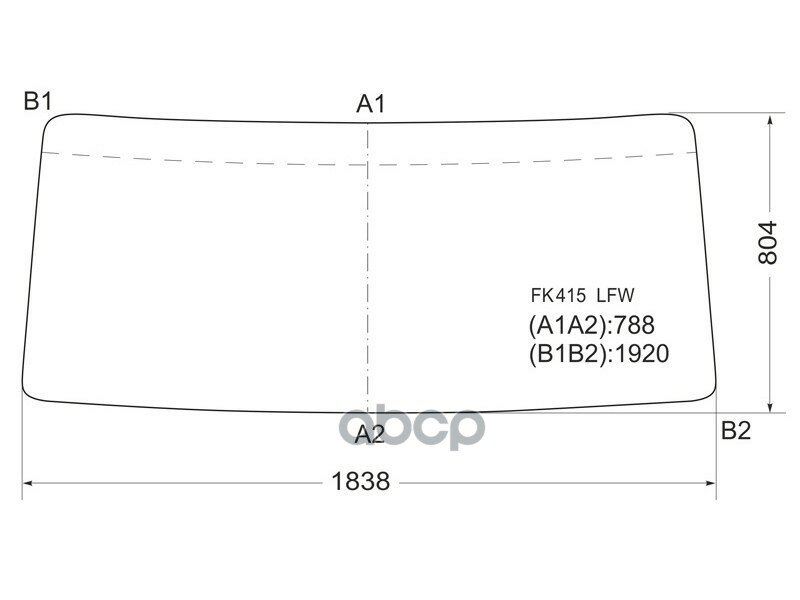 Стекло лобовое FAW CA1083 05-19 / Mitsubishi Fuso Fighter 85-92 XYG арт. FK415 LFW