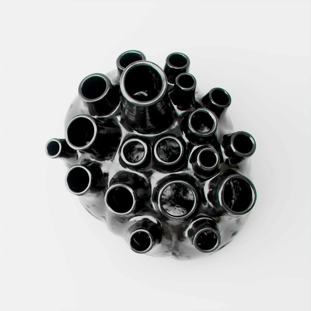 Ваза Bubble чёрная — фото 1