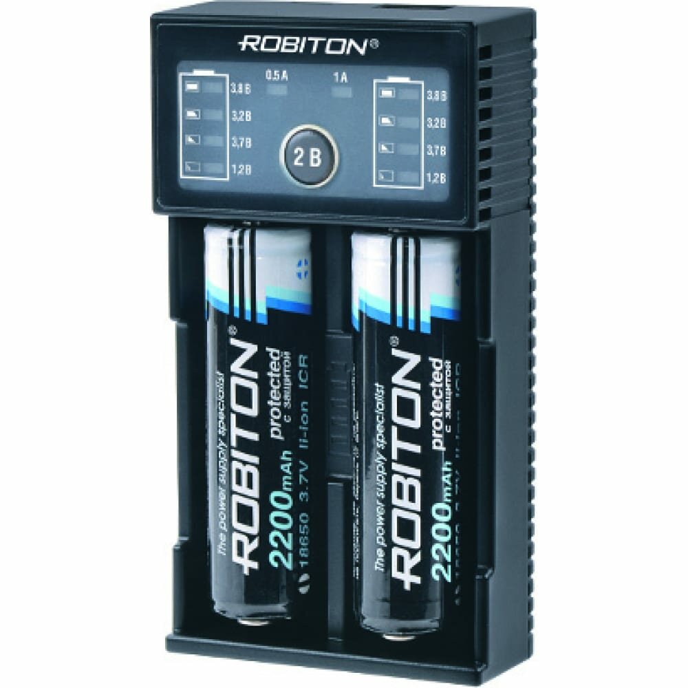 Зарядное устройство Robiton MasterCharger 2B Plus 17771, 2‑канальное Ni‑Cd, AA‑AAA‑C‑SC, USB‑питание