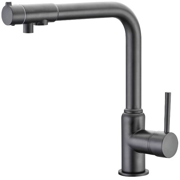 Смеситель Kaiser (Кайзер) Teka для кухни под фильтр вороненая сталь (13044-15)