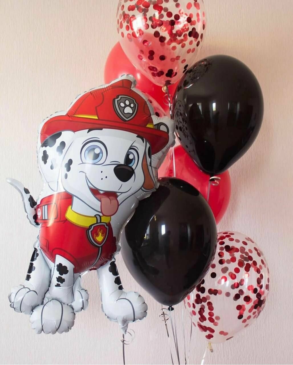 Воздушные шары на День рождения с гелием Щенячий Патруль Маршал