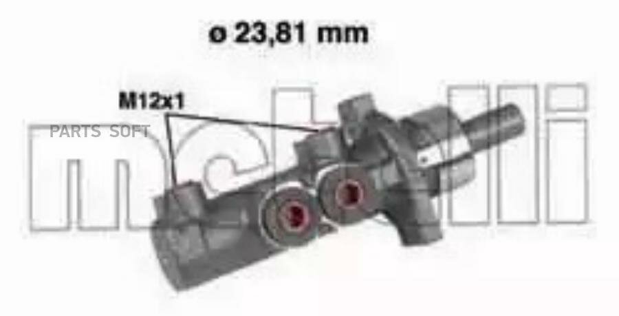 METELLI 05-0280 Главный тормозной цилиндр