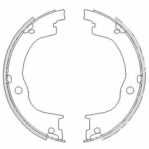 Комплект колодкок стояночного тормоза Remsa 474900 для Chevrolet Captiva; Opel Antara