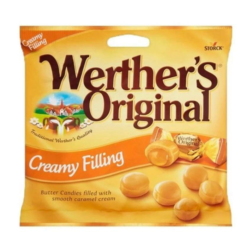 Конфеты Werthers Original, Cливочная карамель с начинкой, 135 г (Финляндия)
