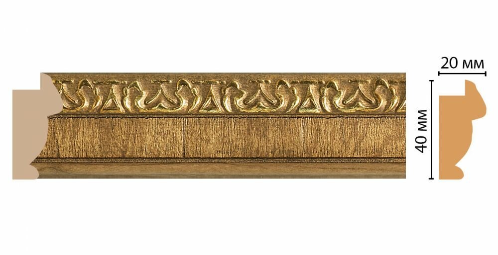 Багет Decomaster 807-4 В40хШ20хД2900 мм / Декомастер.