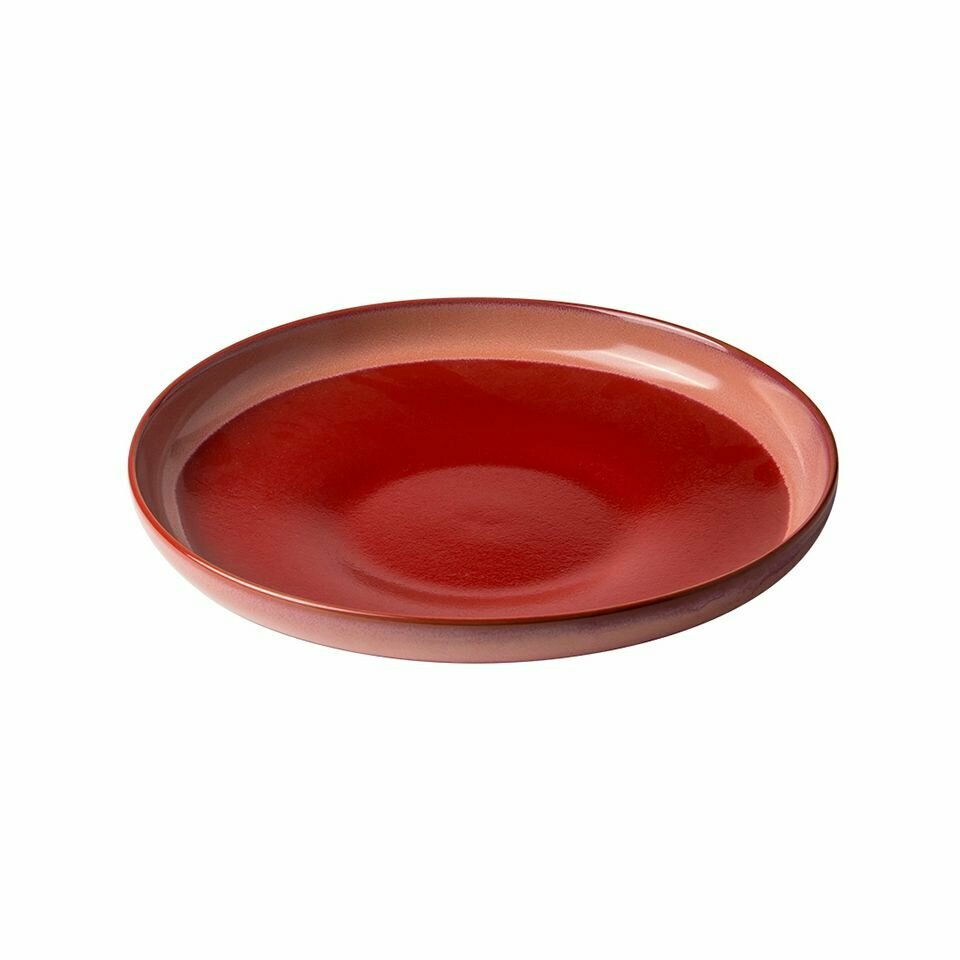 Тарелка ROOMERS TABLEWARE Auberge, 27 см, каменная керамика, цвет красный (L9280-RL)