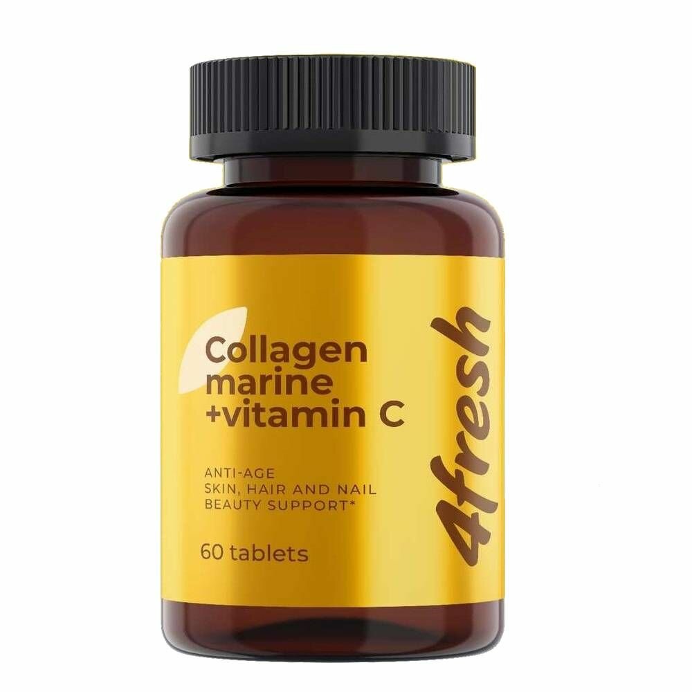 4Fresh Морской коллаген с витамином С таблетки №60
