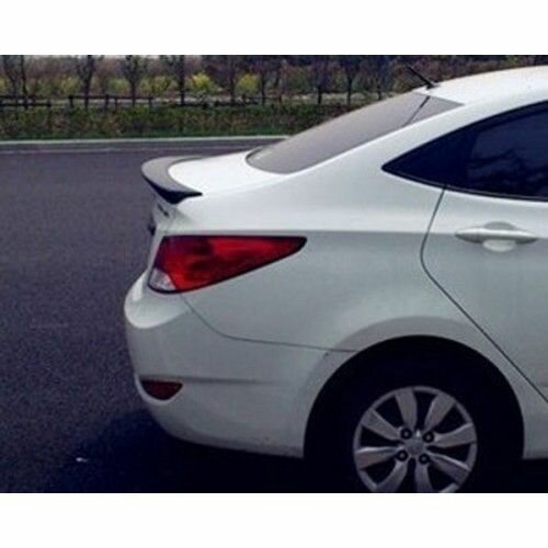 Спойлер задний для Хендай Солярис 1 черный глянец на багажник Hyundai Solaris 2010 2011 2012 2013 2014 2015 2016 2017