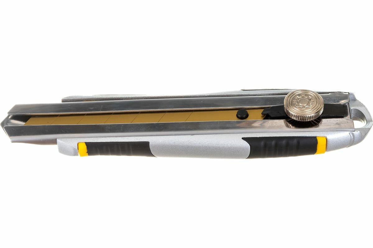 Inforce 06-02-13 Строительный нож 25 мм в металлическом корпусе с винтовым зажимом