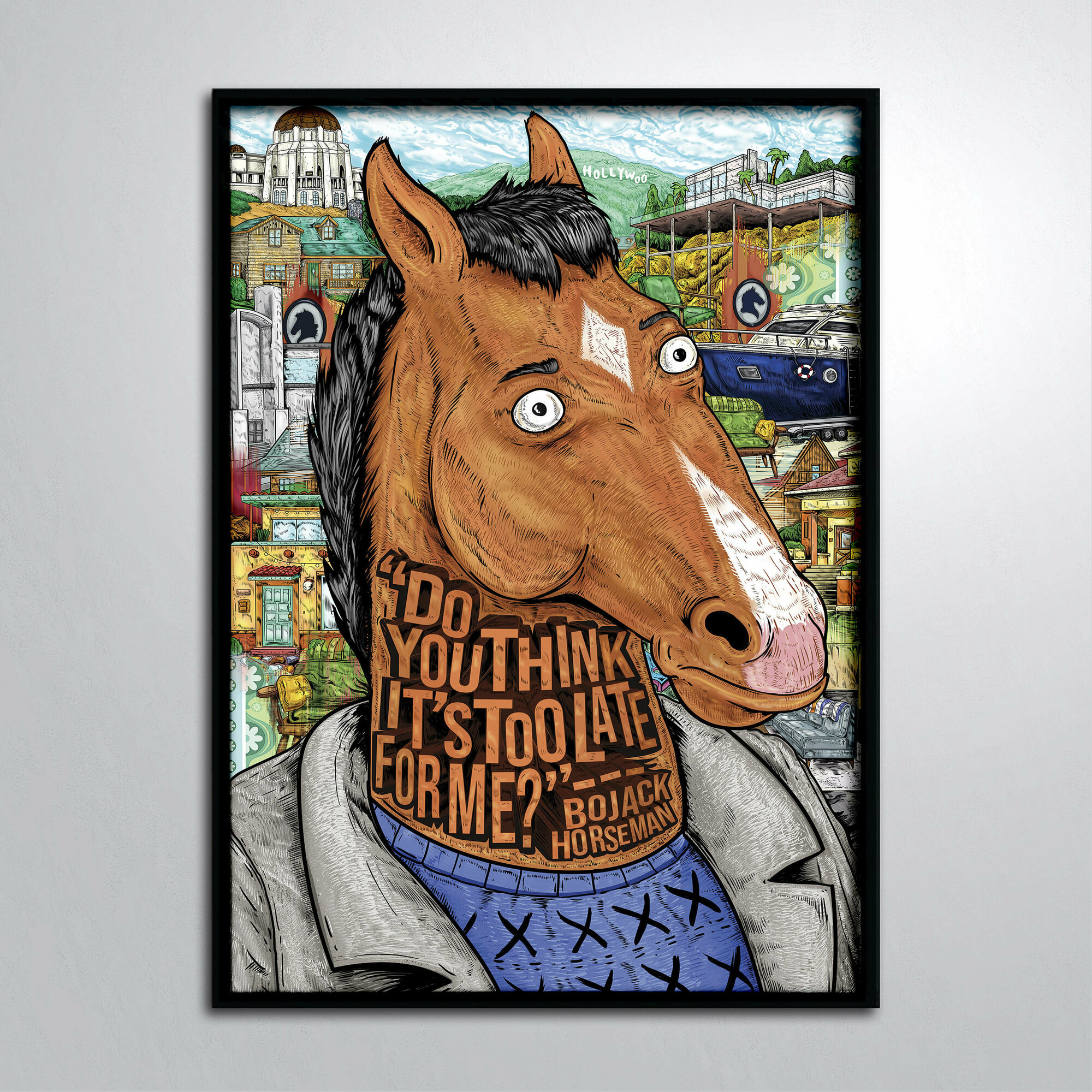 Постер в раме/Конь БоДжек Тату BoJack Horseman