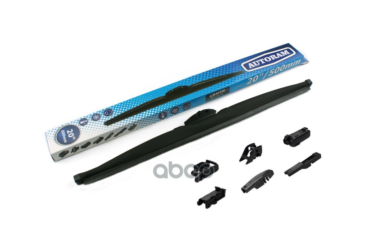 Щетка стеклоочистителя каркасная зимняя 20 50 см AUTORAM арт. AR-500W - высокое качество