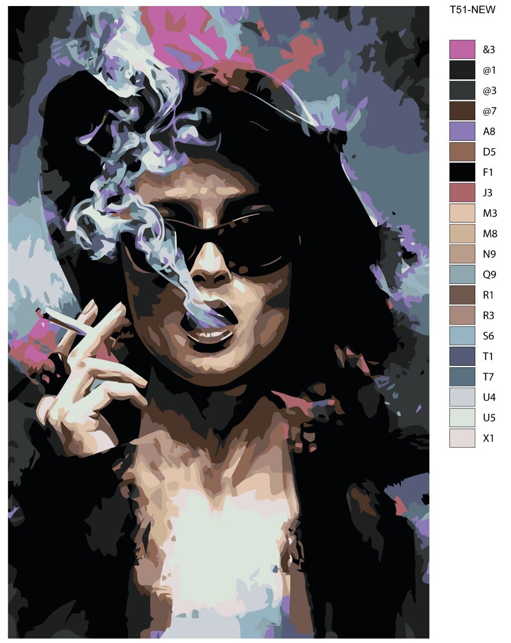 Картина по номерам Т 51" "Марла Сингер", 50х70 см