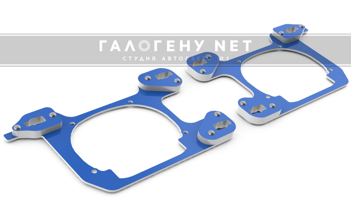 Переходная рамка Mercedes E-Class W211 2002-2006 для линз Hella 3R (ближний)