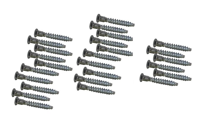 Евровинт конфирмат 7,0х50 мм стальной, оцинкованный, комплект 25 штук.
