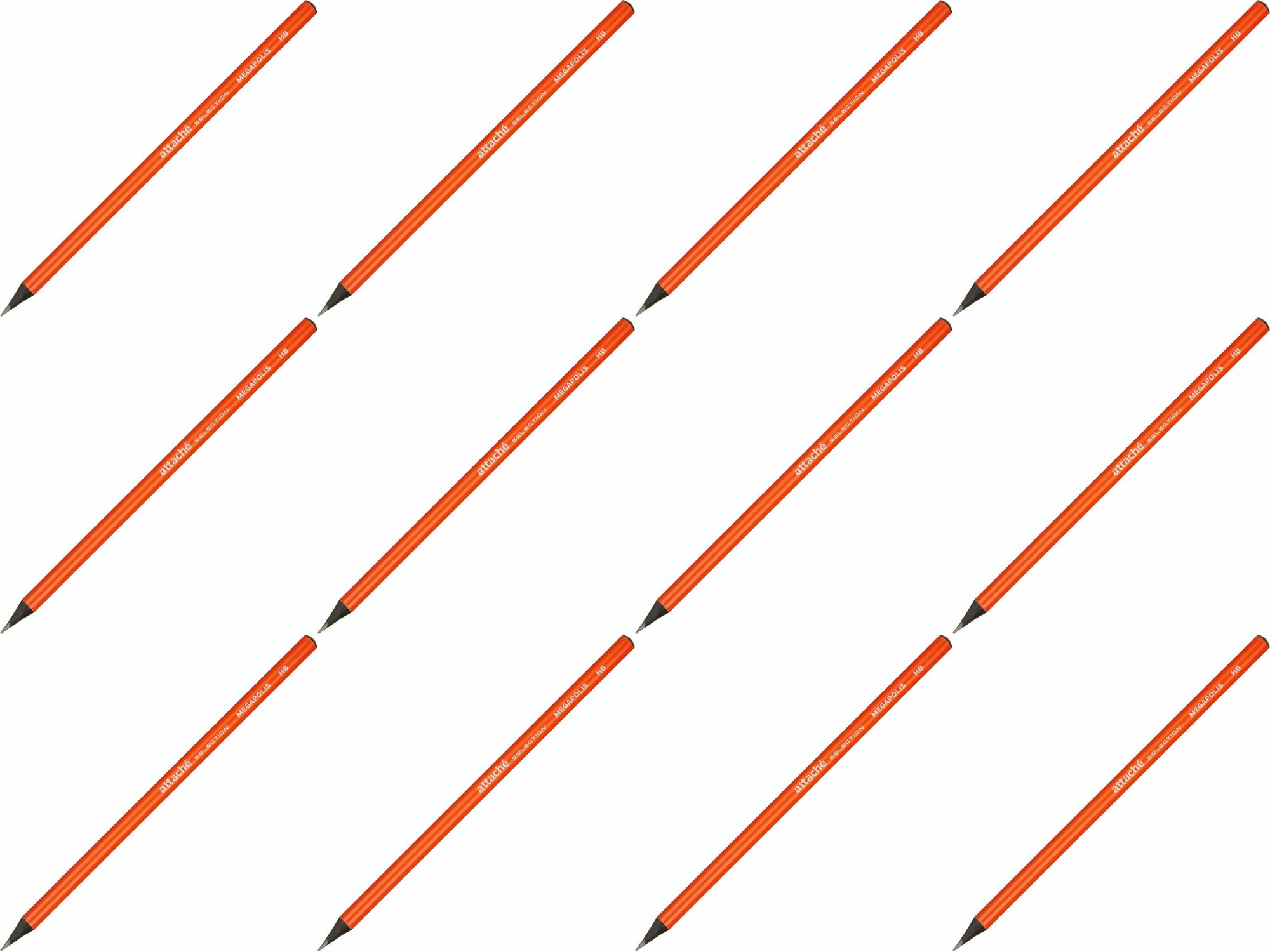 Attache Selection Карандаш чернографитный Megapolis HB, 12 шт