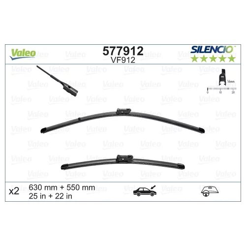 Щетки стеклоочистителя VW TIGUAN II 2016- VALEO 577912