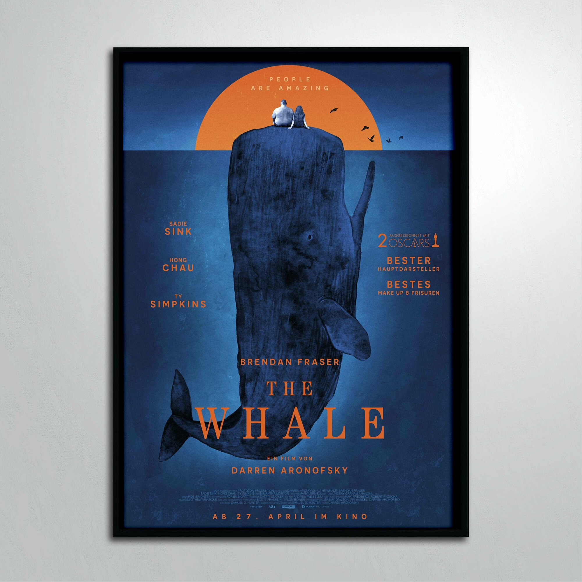 Постер в раме/Даррен Аронофски Кит Рисунок The Whale