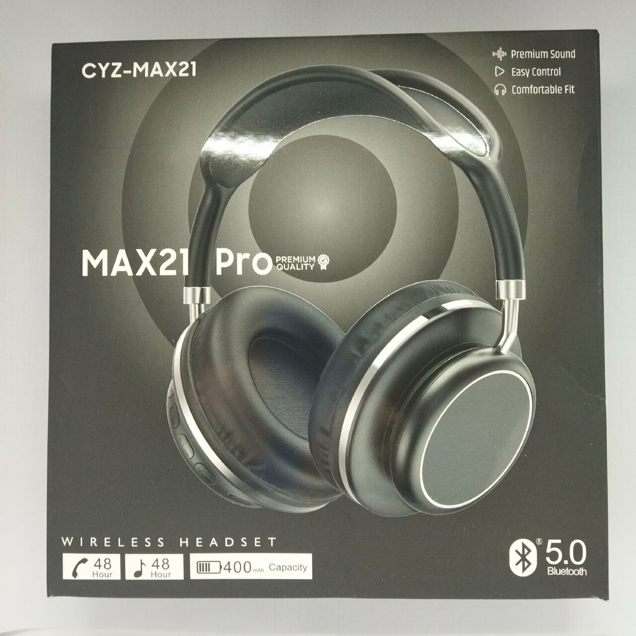 Беспроводные полноразмерные наушники CYZ-MAX21 Pro / С активным шумоподавлением, черный / Wireless Headset Bluetooth 5.0