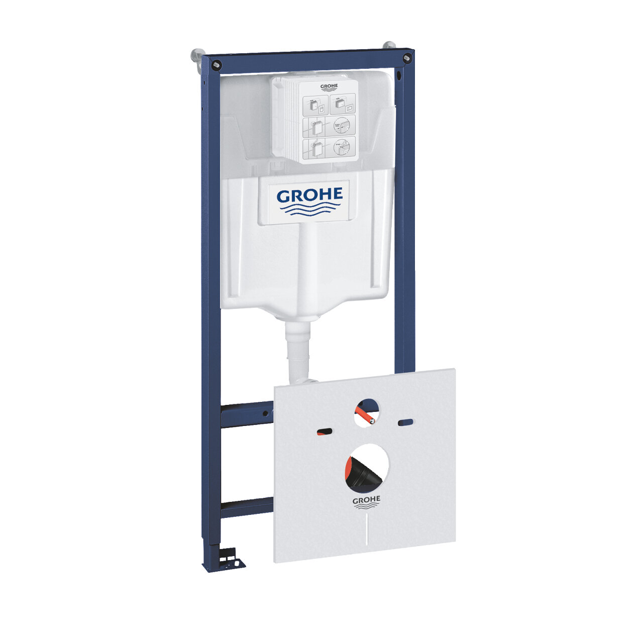 Система инсталляции для унитаза GROHE Rapid SL (1,13 м) с принадлежностями для монтажа перед стеной (38539001)
