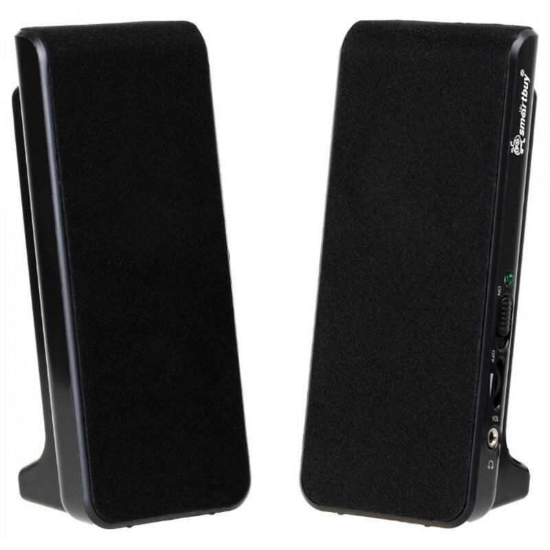 Колонки Smartbuy FEST, 2*2, W, питание от USB, черный, 283067