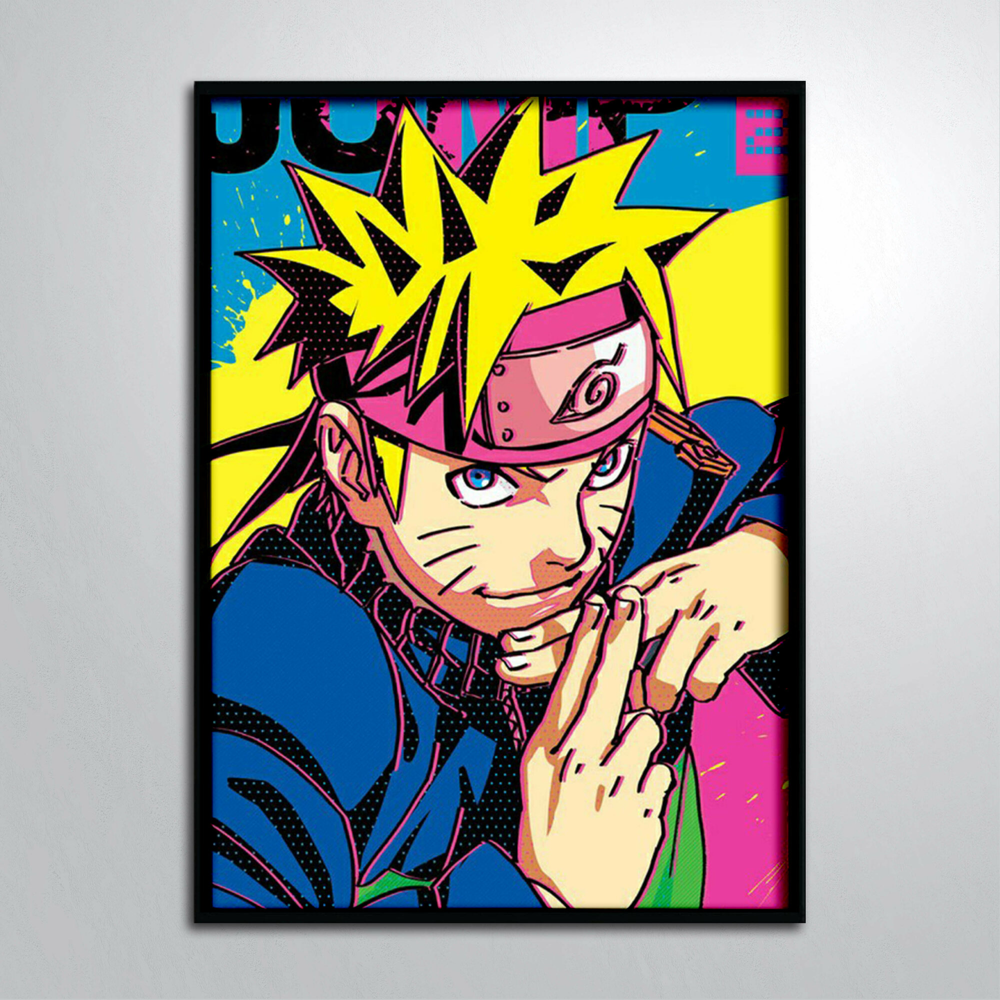 Постер без рамы/Аниме Наруто Поп Арт Naruto