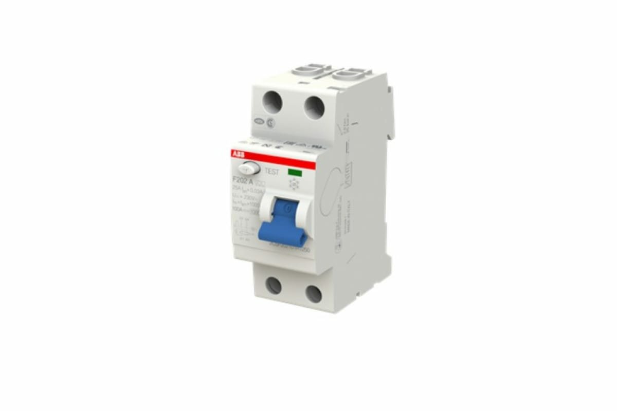 Устройство защитного отключения (УЗО) ABB F202 A-25/0,03 mA, 25A 30mA тип А
