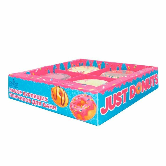 Набор бомбочек для ванн "Just donats" 4 шт по 60 г