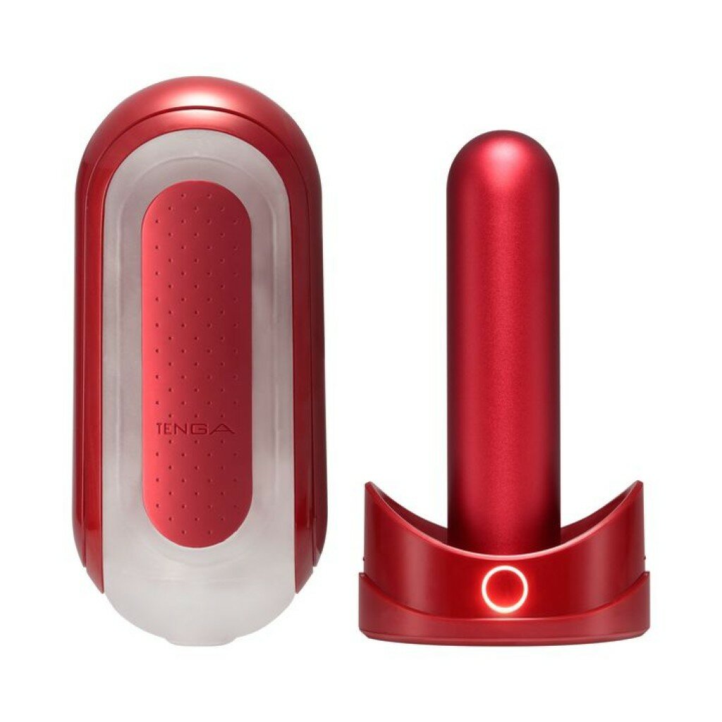 TENGA Мастурбатор с подогревом Flip Zero Red Warming, красный