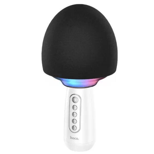 Микрофон Караоке с Bluetooth, динамики, USB BK7белый Hoco