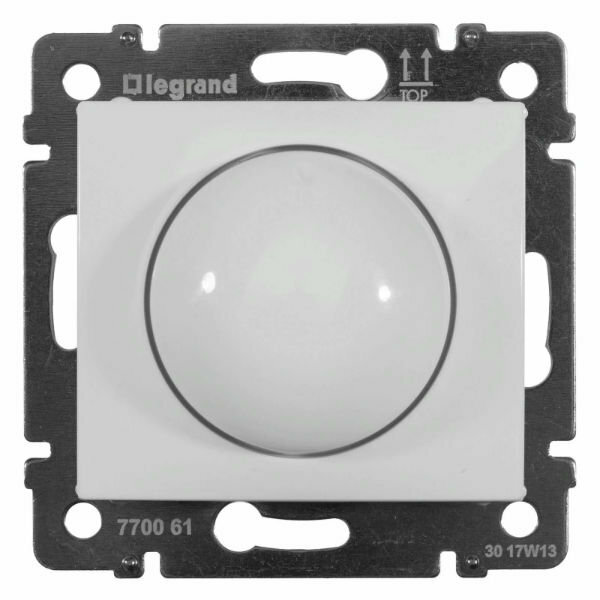 Светорегулятор Legrand Valena с поворотной ручкой белый