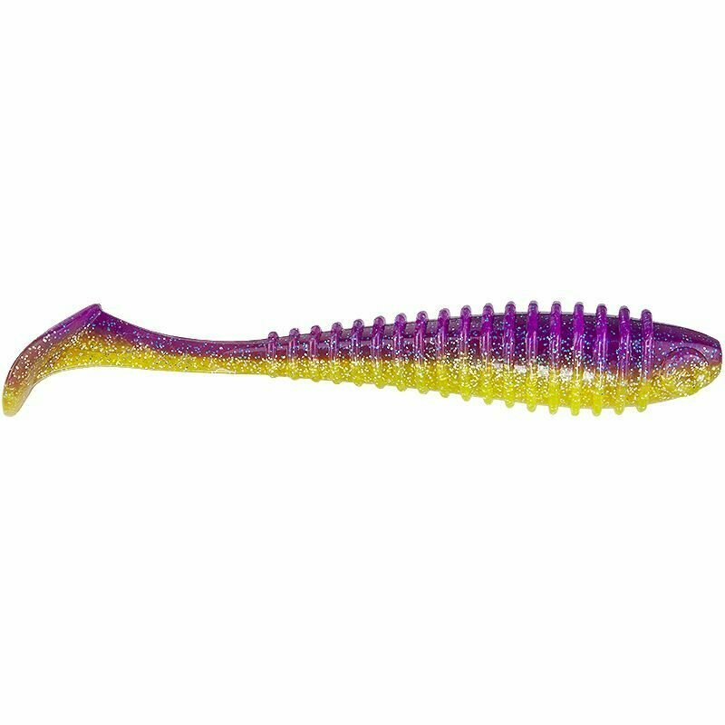 Виброхвост NORSTREAM Tubby Daddy 9" цв. 03 Purple-Yellow