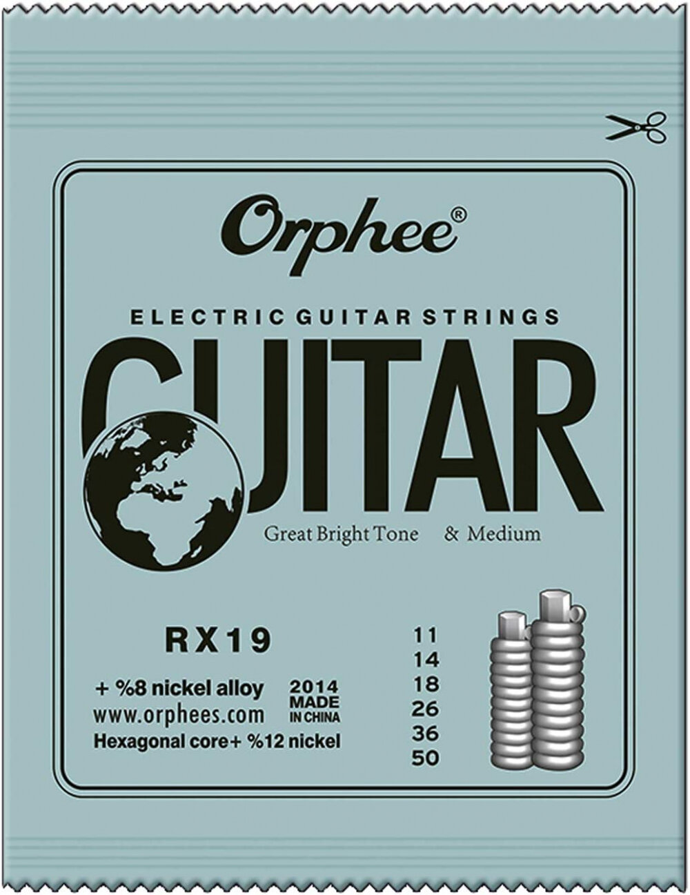 Струны для электрогитар Orphee RX-19 011