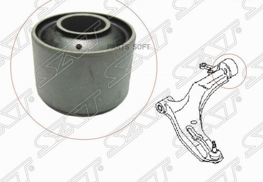 Сайлентблок рычага Nissan AD 99-08 / Almera 00-06 SAT ST-54570-4M410 | цена за 1 шт