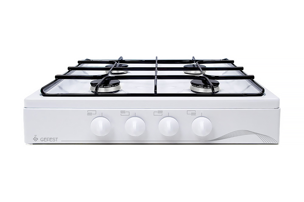 Газовая плита Gefest ПГ 900-03, эмалированная сталь, газконтроль, 4 конфорки
