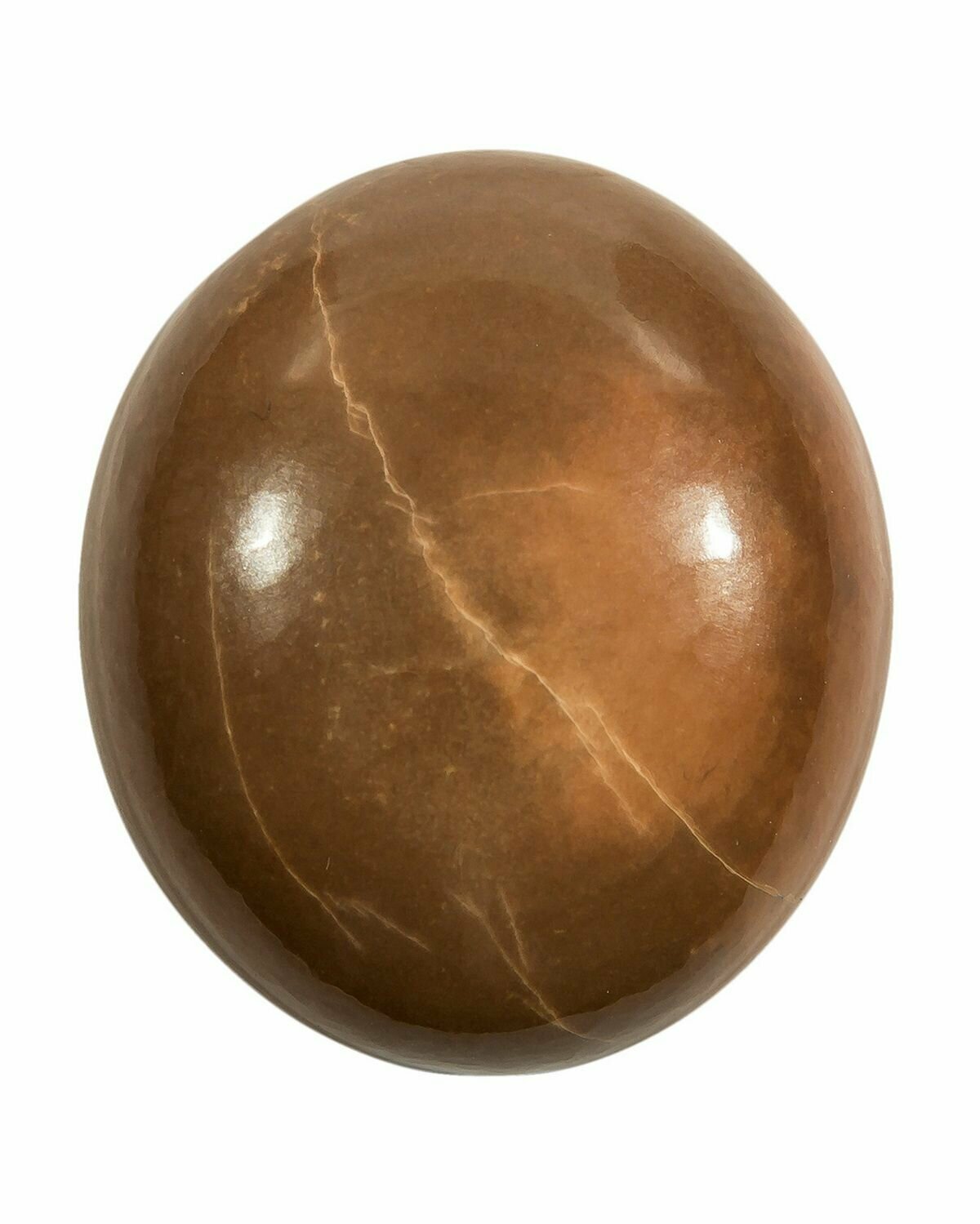 Кабошон из риолита размером 24х21х7 мм.