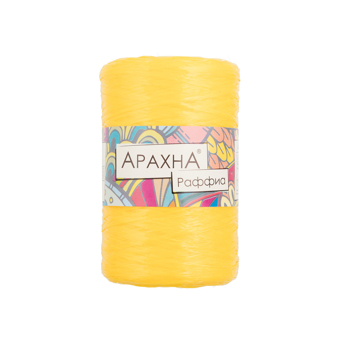 Пряжа ARACHNA "Raffia" 100% полипропилен 50 г 200 м №15 желтый