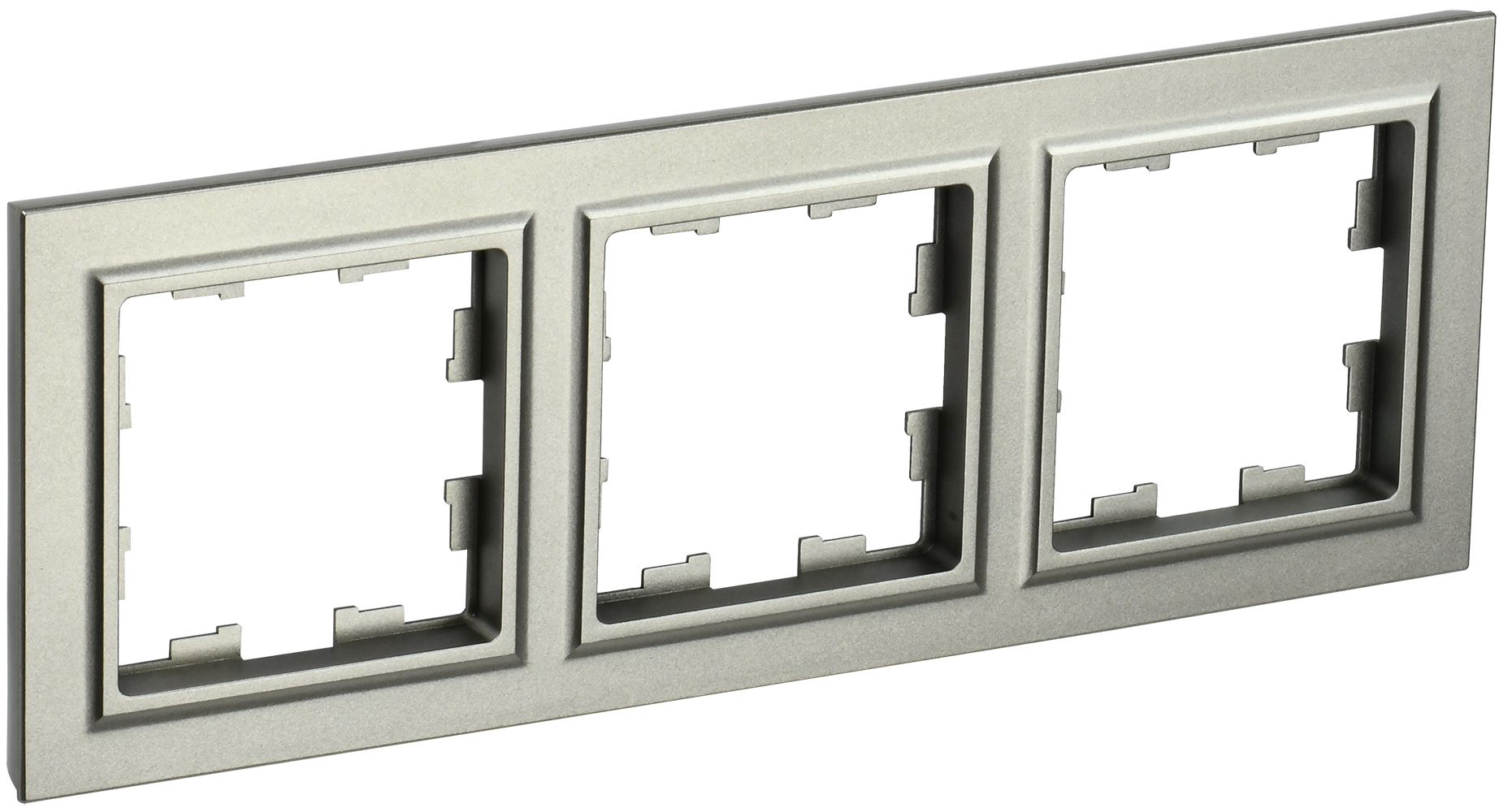 Рамка для розетки IEK BRITE РУ-3-БрШ, шампань, 3-местное, IP20