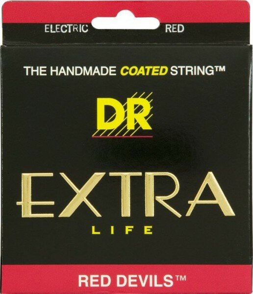 Струны для электрогитары DR Extra Life Red Devils RDE-10/52 10-52