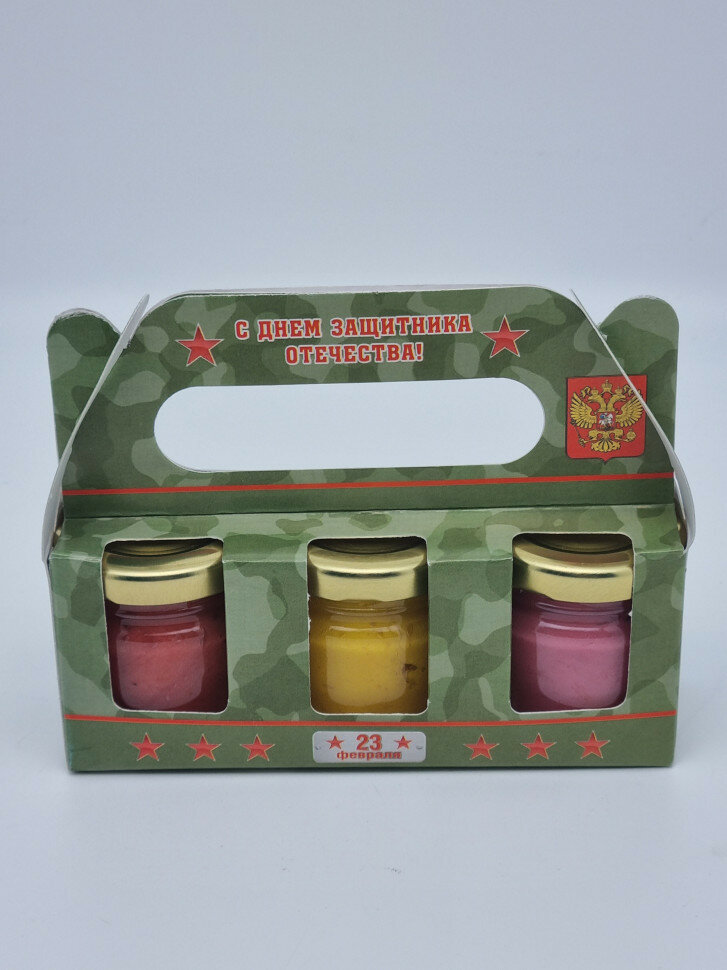 Подарочный набор с 23 февраля 3 меда №16