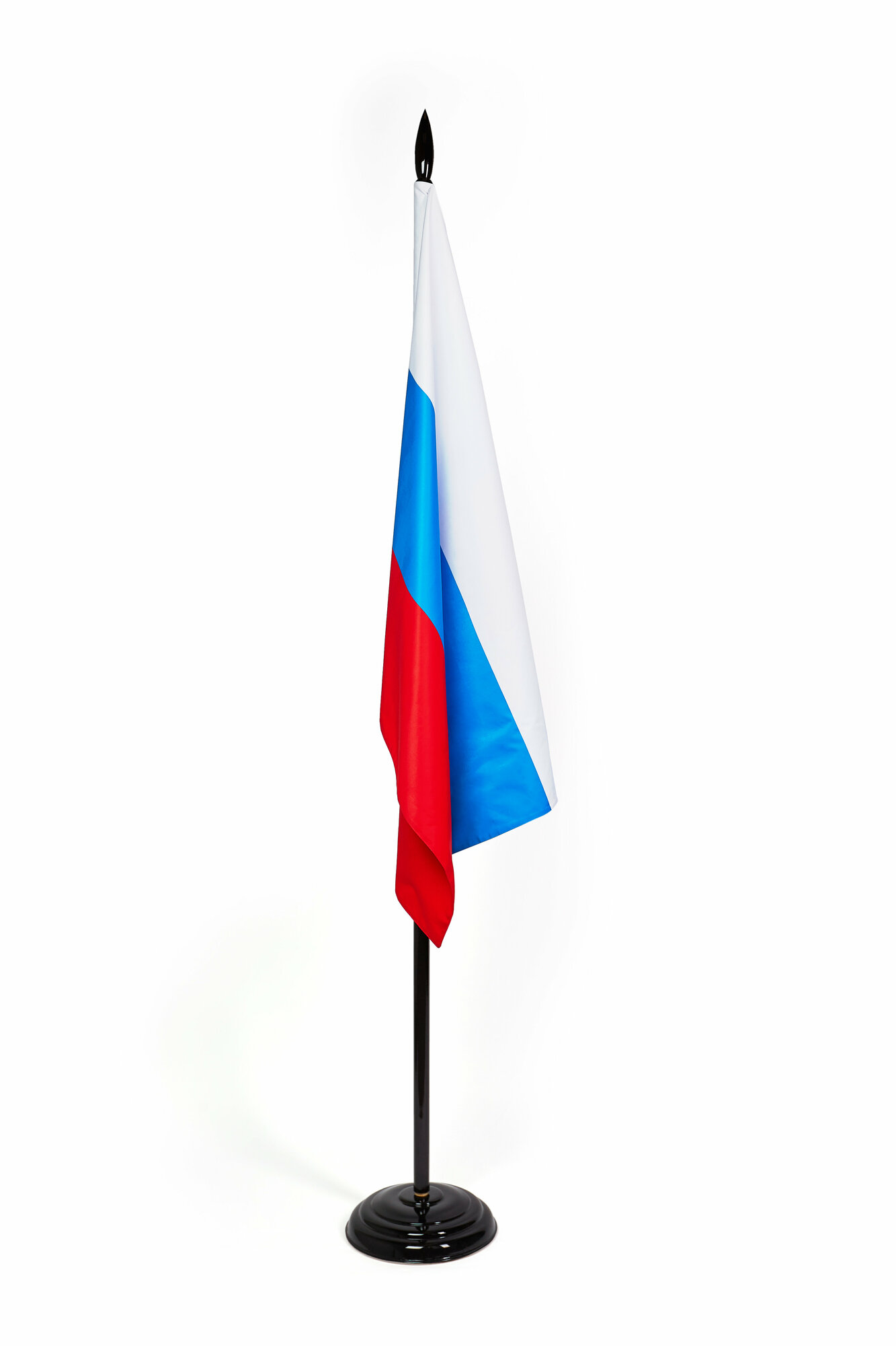 Двухслойный Флаг России от Студии Артемия Лебедева, мокрый шелк, 36x31 см — фото 1