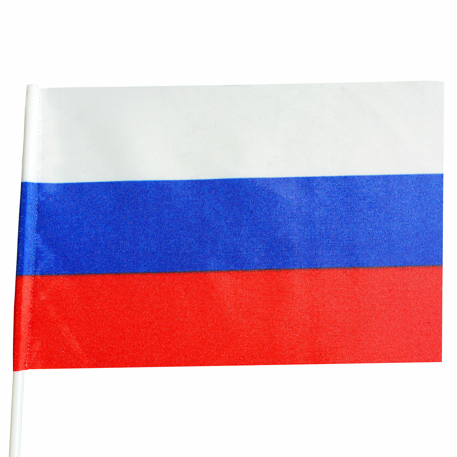 Комплект из 20 древок и флажков России (РФ) 15х22см