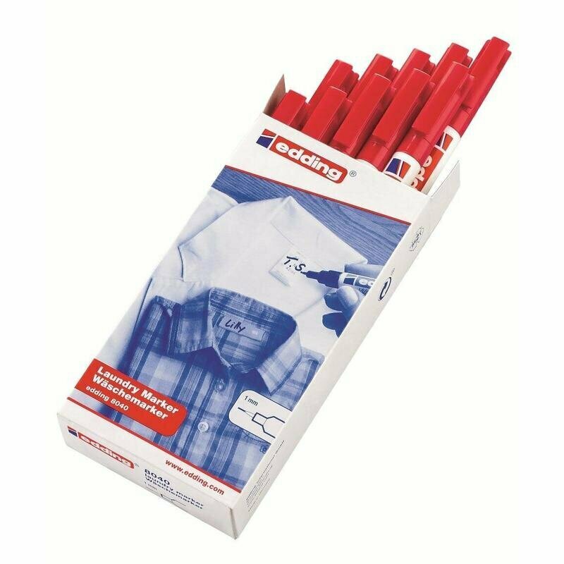 Маркер промышленный Edding E-8040/2 для белья красный 1 мм, 1153894