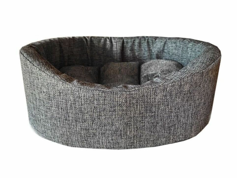 HOMEPET Лежак для домашних животных Жаккард Wool №3, Серый, 57 см х 45 см х 20 см