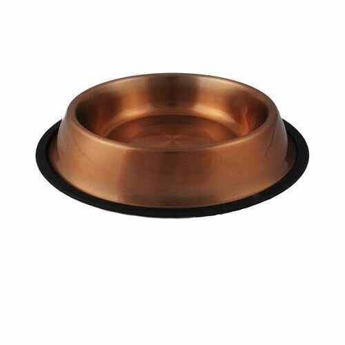Ankur Миска для кошек-собак с резиновым основанием, цвет медный, 0.70 л