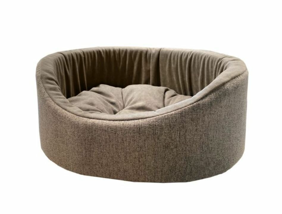HOMEPET Лежак для домашних животных Жаккард Rosy grey №3, Розово-серый, 57 см х 45 см х 20 см