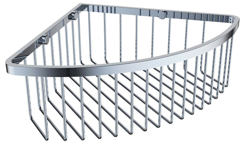 Полка для ванной KAISER KH-5210 настенная угловая из нержавеющей стали хром