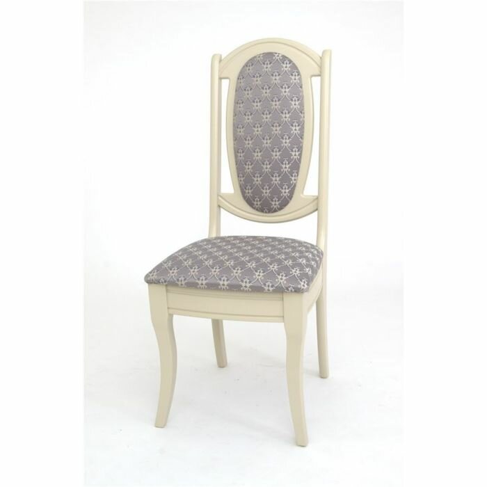 Стул "Королевский" (Эмаль слоновая кость/Баскет 149/2)