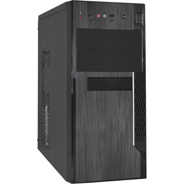 Компьютерный корпус Minitower ExeGate EX283241RUS MA-373X-UN350 Black, mATX (UN350, 120мм) 2*USB, Audio