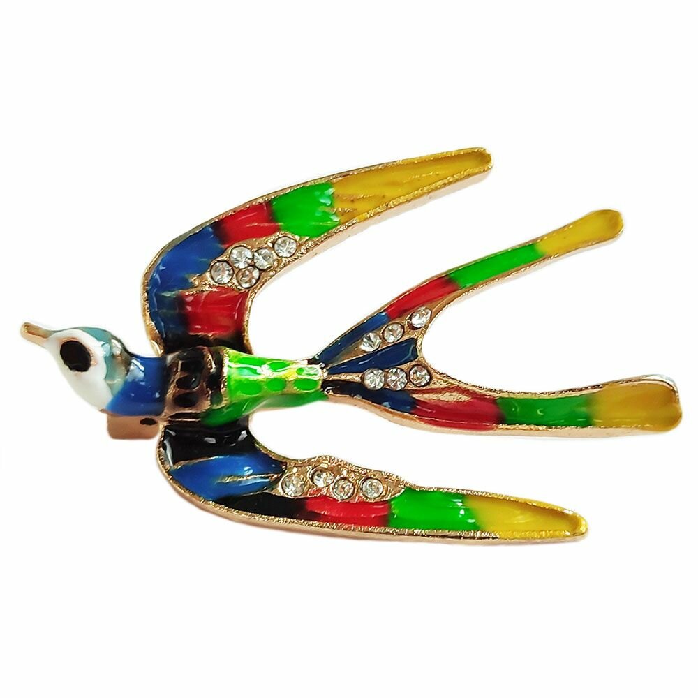 Брошь, стразы